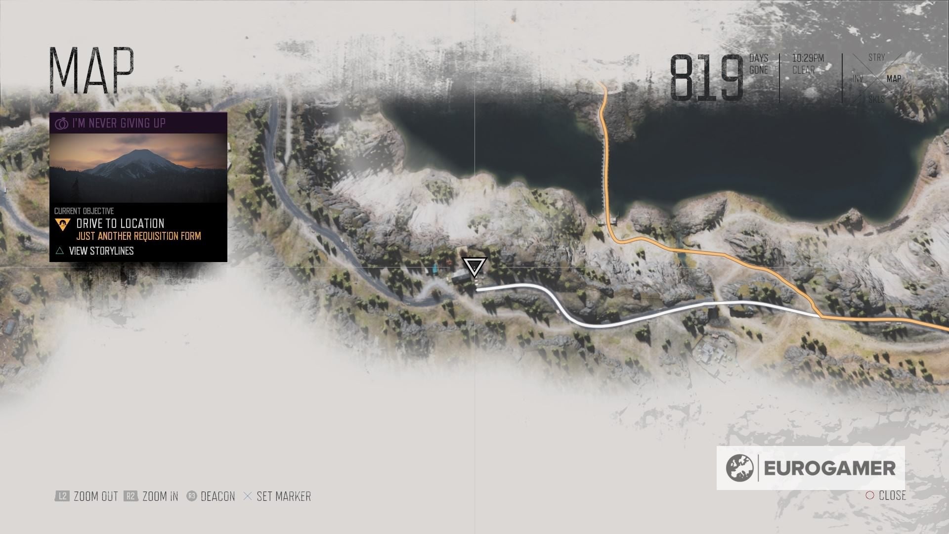 Days Gone Nero Research Site locations, Nero Checkpoint locations and ...