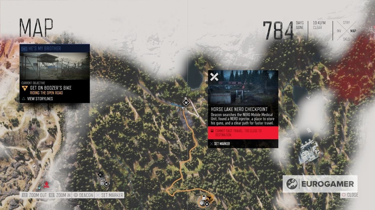 Days Gone Nero Research Site locations, Nero Checkpoint locations and ...