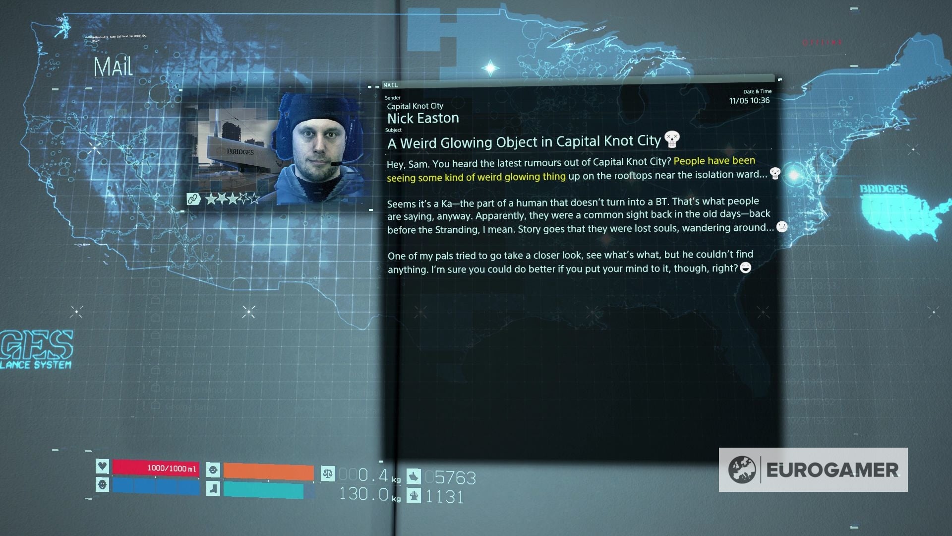 Death Stranding Memory Chip locations: What 'glowing' objects mean and ...