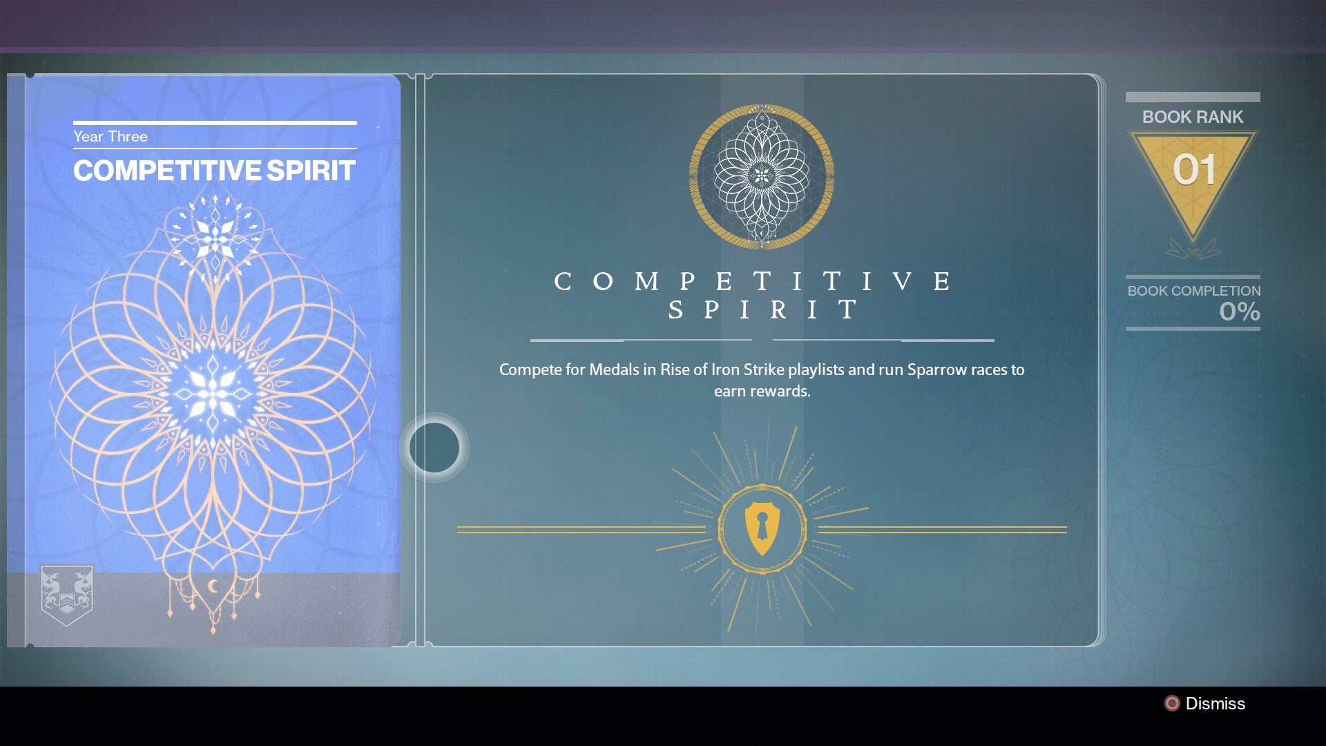 Destiny Competitive Spirit book - Rewards, tags and milestones to ...