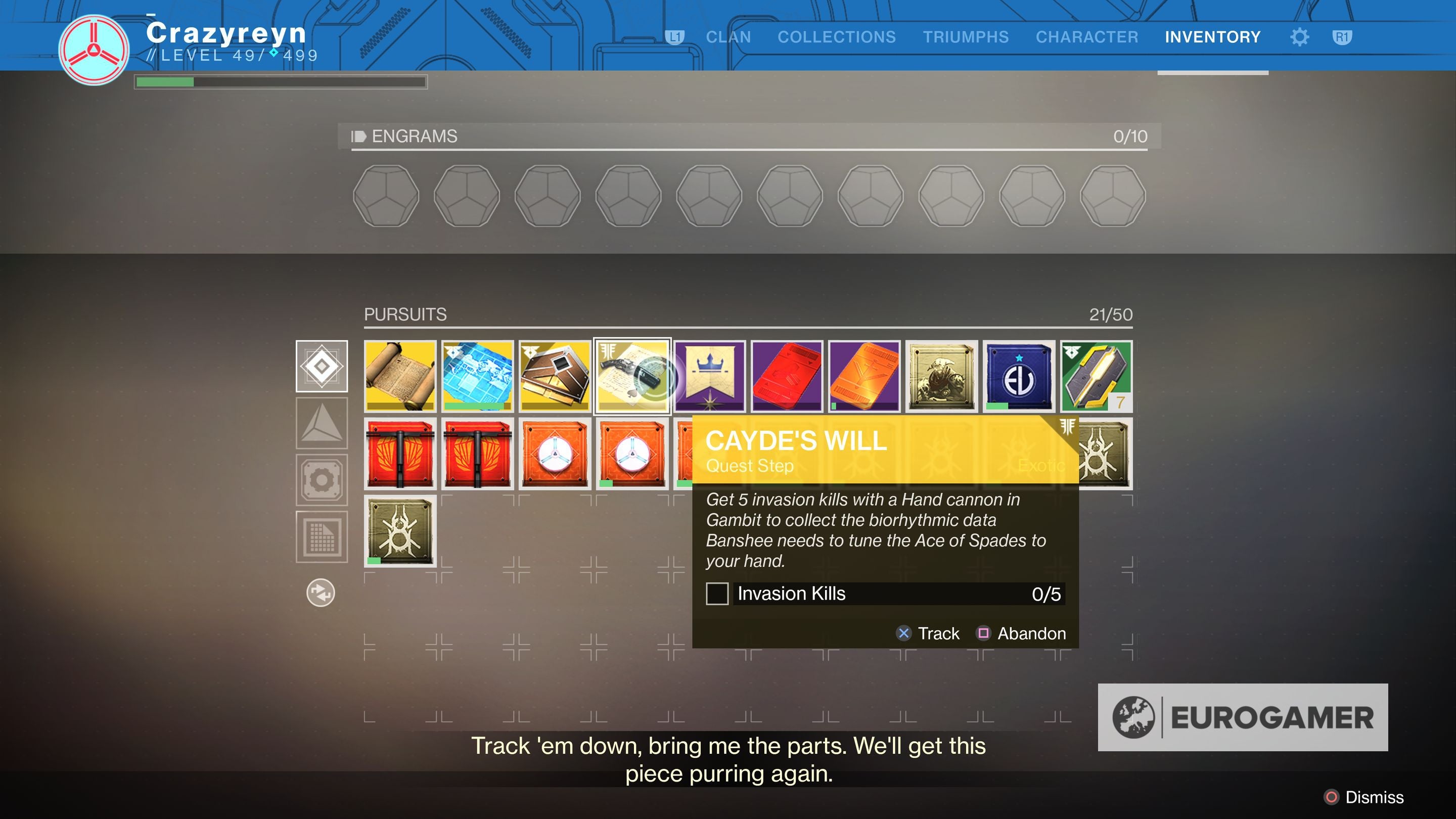 Destiny 2 Ace of Spades quest steps and Cayde's cache locations ...