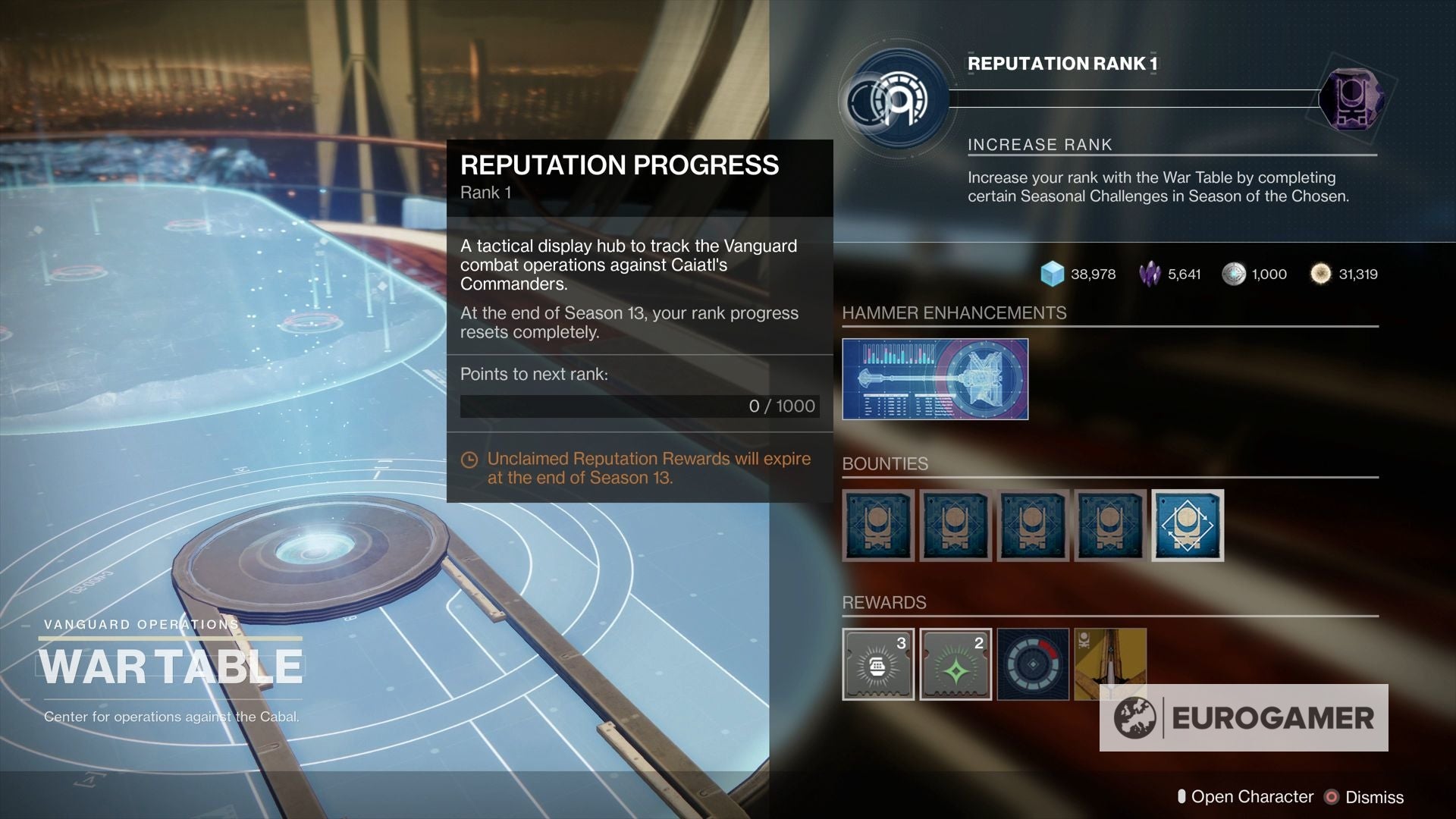Destiny 2 War Table reputation sources: How to upgrade your War Table ...