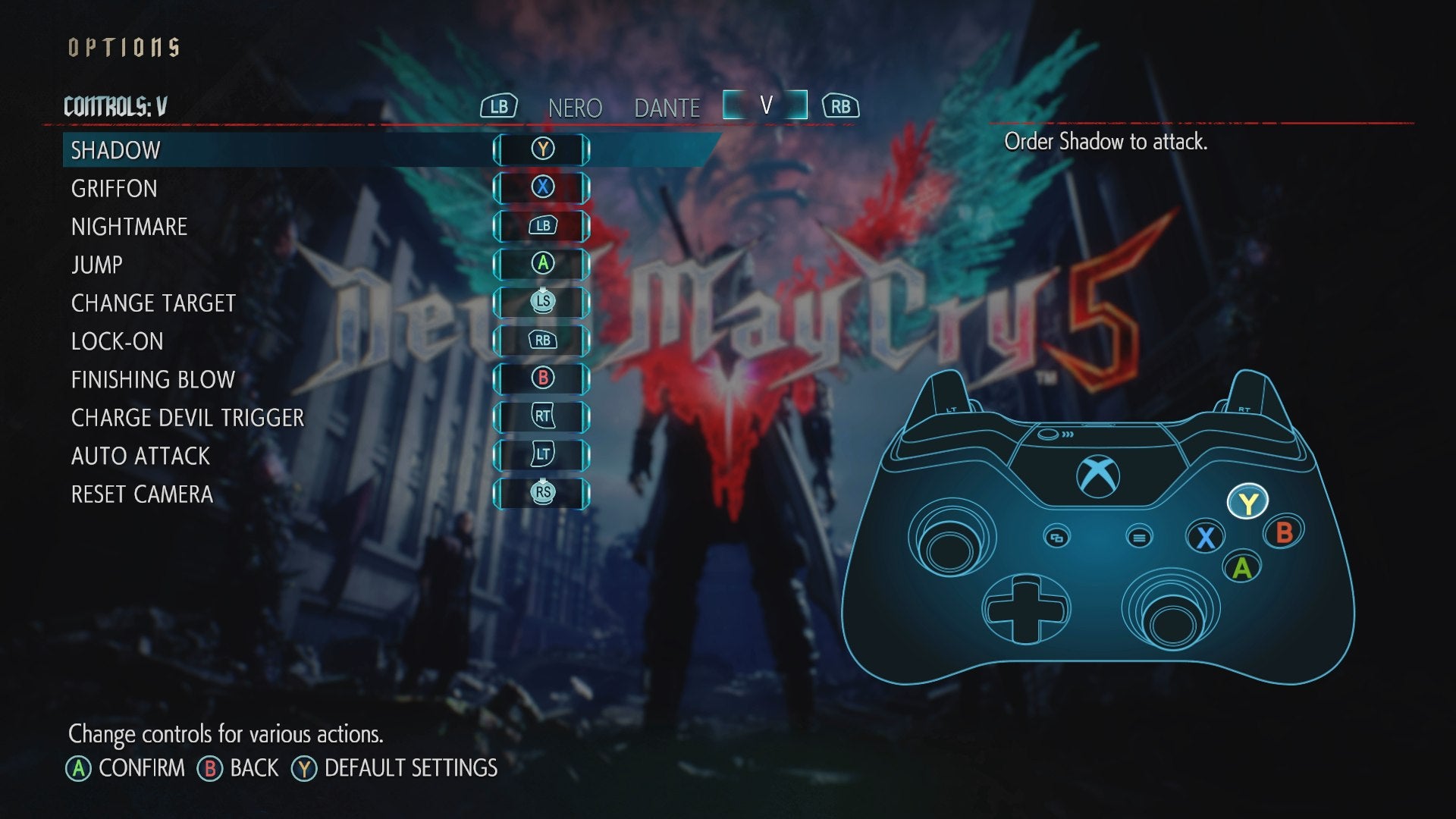 Devil May Cry 5 Controls - Dante, Nero, and V Control Layouts in Devil ...