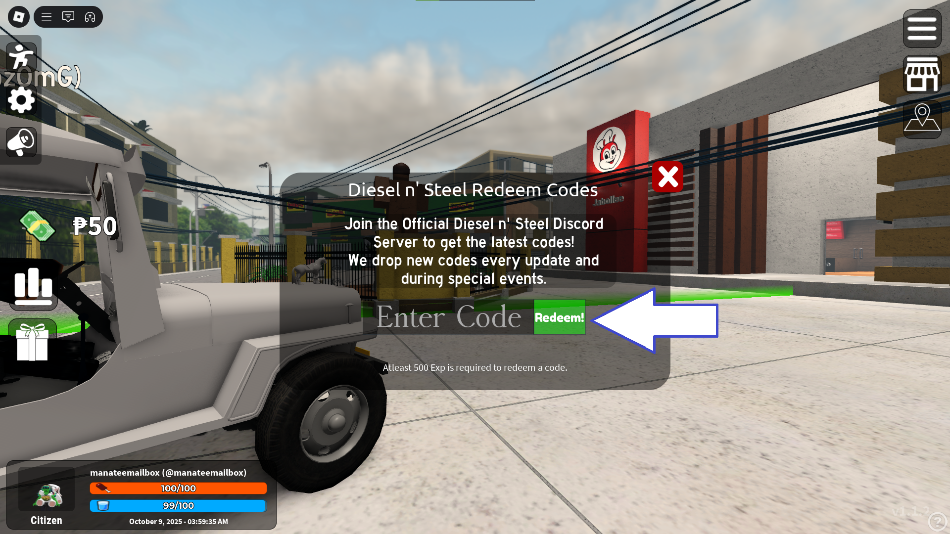 Diesel n' Steel codes for May 2026 | Eurogamer.net