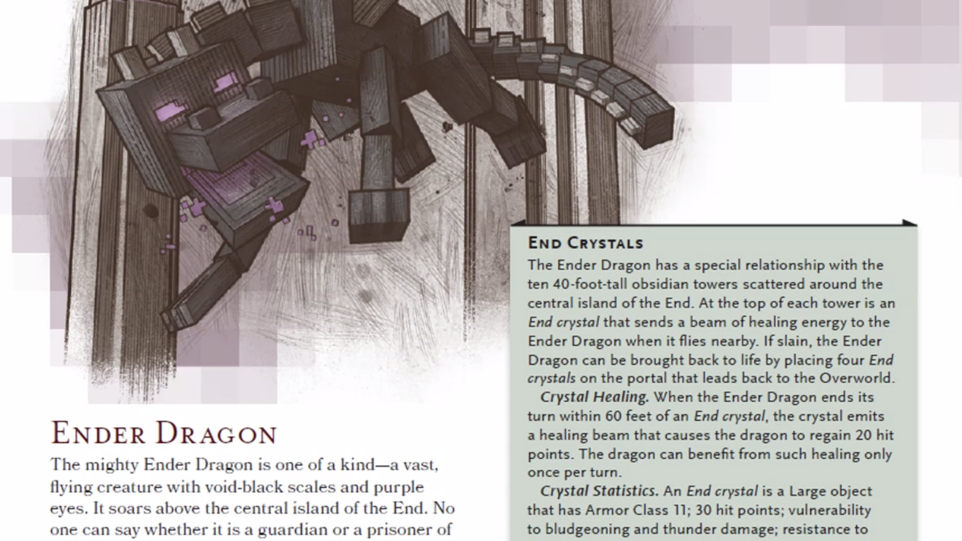 Minecraft mobs now have official D&D stat blocks - and you can download ...