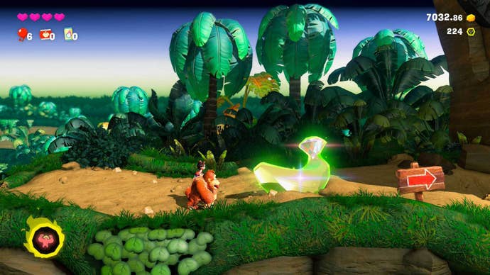 donkey kong bananza over the valley banandium gem