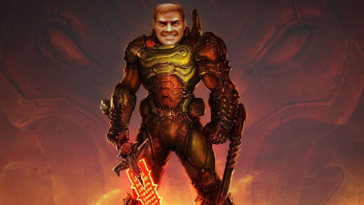 AI researcher turns his face into the Doomguy, unleashes hell | Rock ...