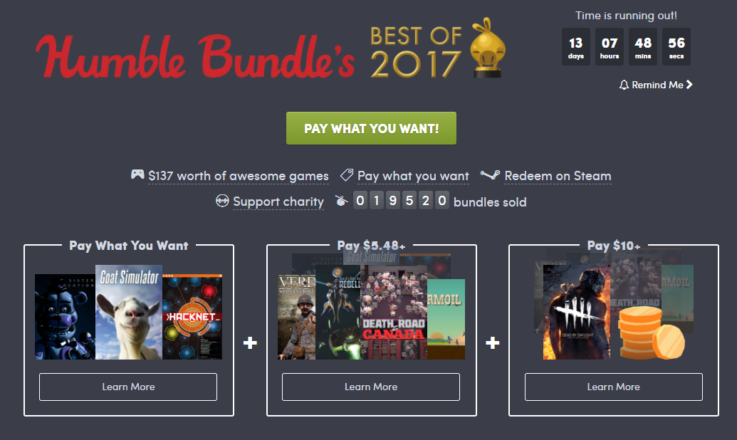 Humble lanza un bundle que recopila juegos de ofertas pasadas | Eurogamer.es