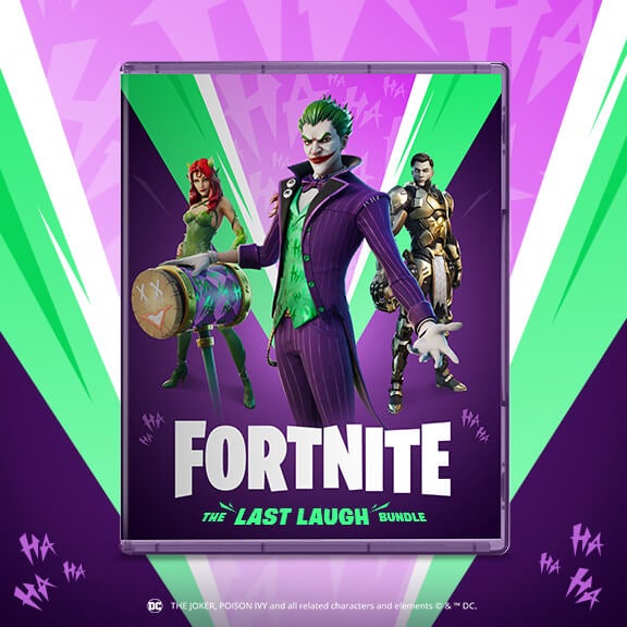 Fortnite's The Last Laugh bundle includes The Joker, Midas Rex, and ...