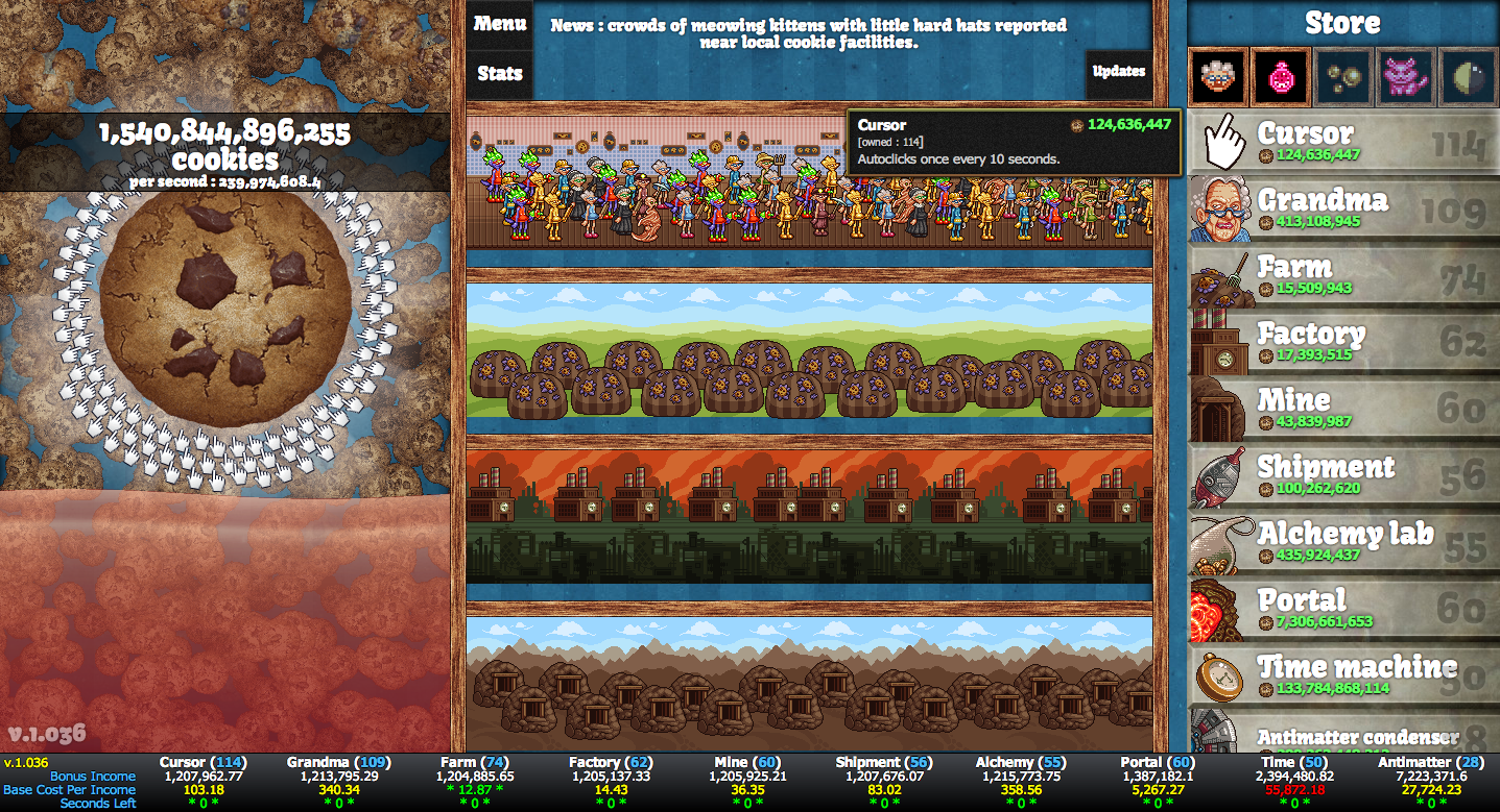 Cookie Clicker | Rock Paper Shotgun