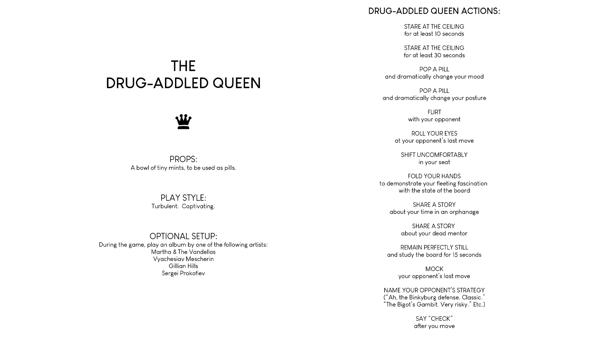 Queen’s Gambit inspires playable characters in Fake Chess RPG | Dicebreaker