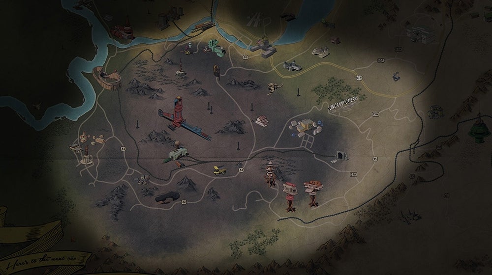 Fallout 76: Karte - Map mit allen Stufenbereichen und Regionen zum ...