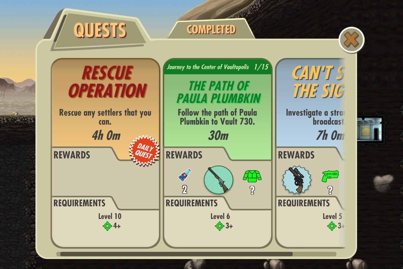 Fallout Shelter - Quests, Combat Tips, Daily Quests and rewards ...