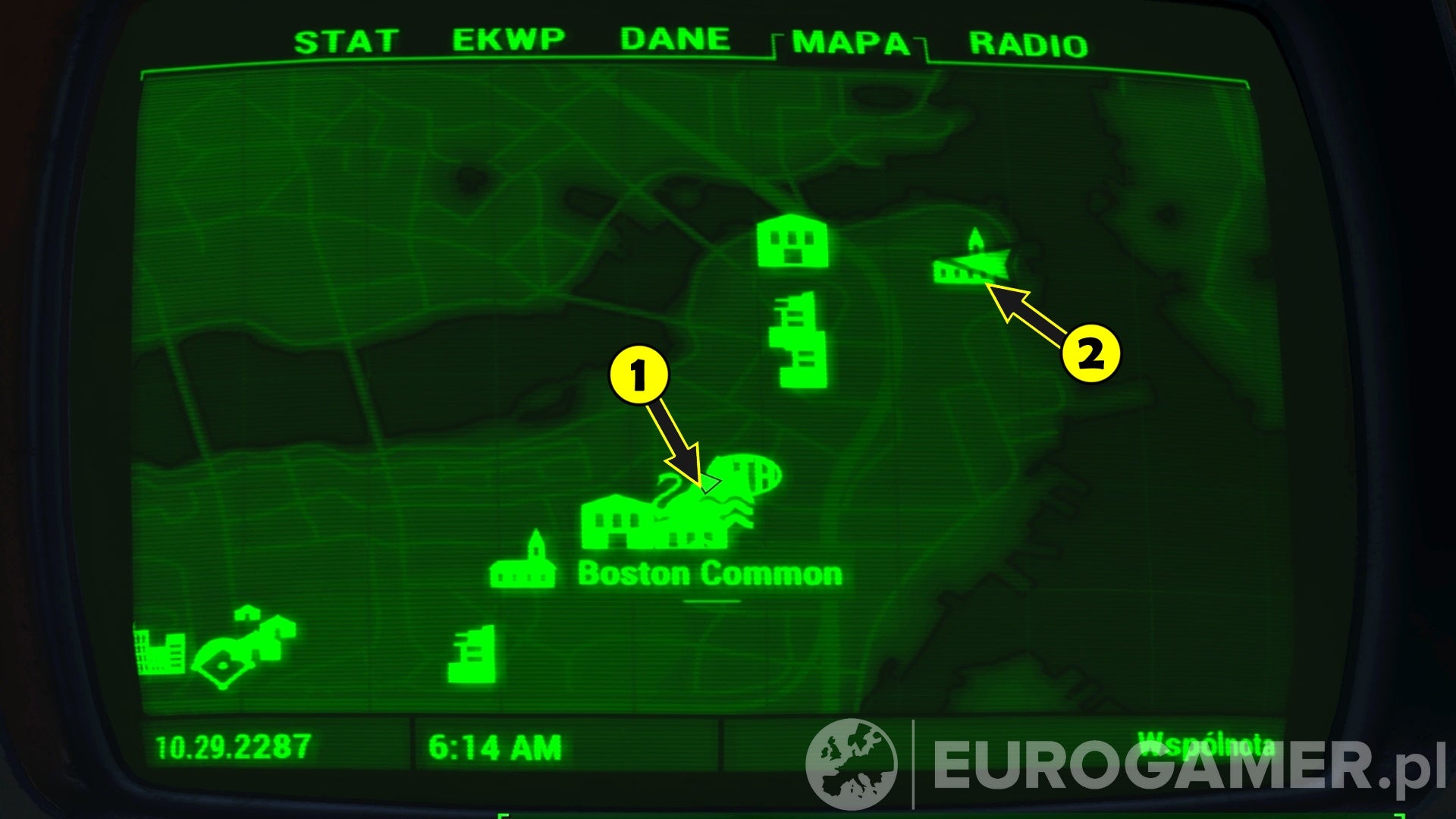 Fallout 4 - sztab Trasy, jak dotrzeć | Eurogamer.pl