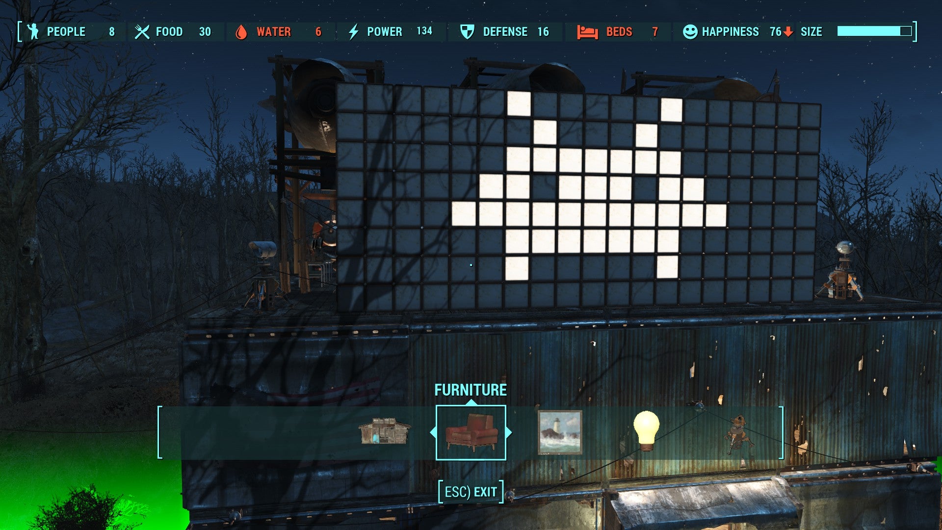 Fallout 4 - making an animated Space Invaders billboard | VG247