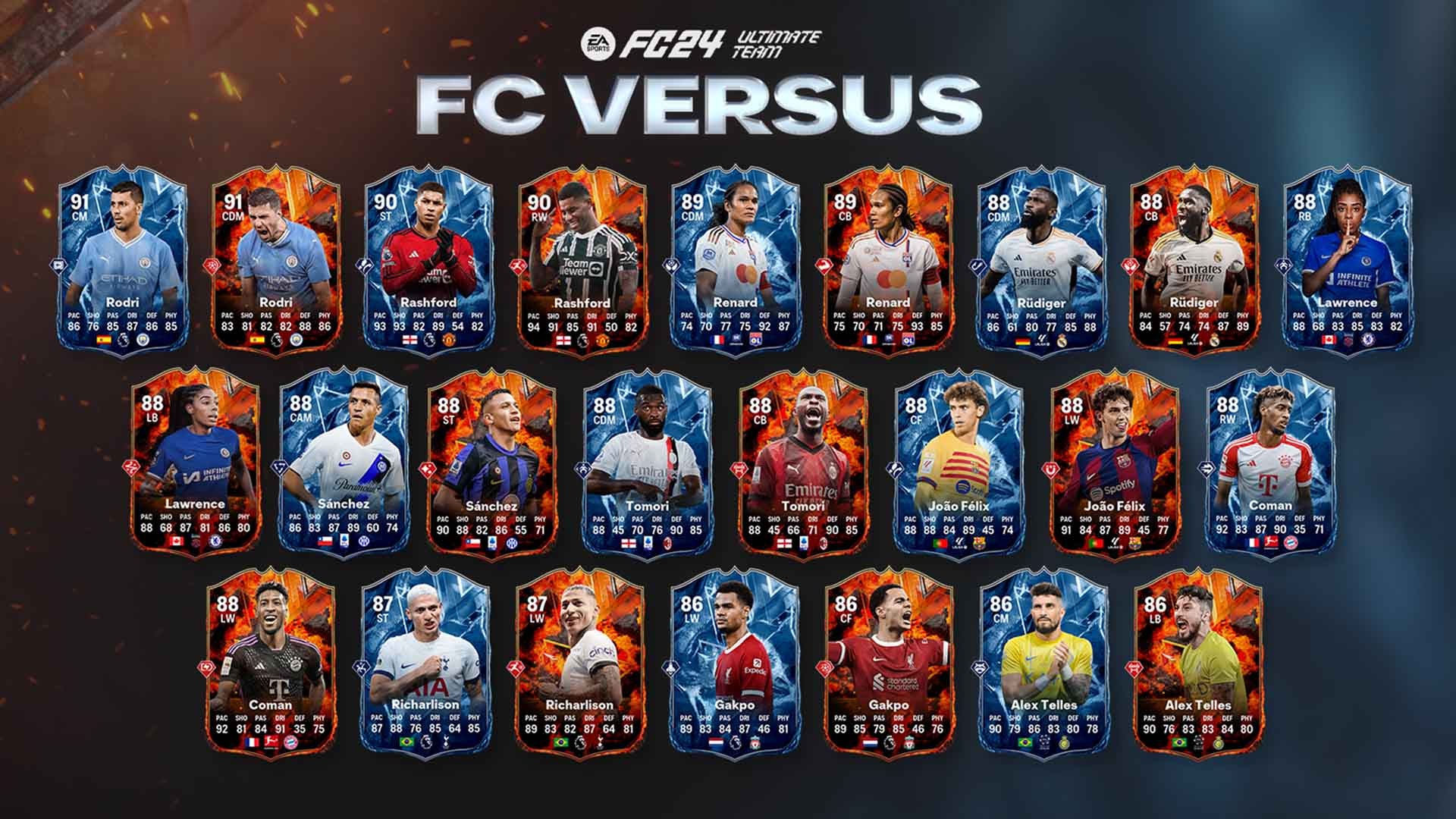 EA FC 24: FC Versus Upgrade Tracker – Alle Eis & Feuer Spieler im ...
