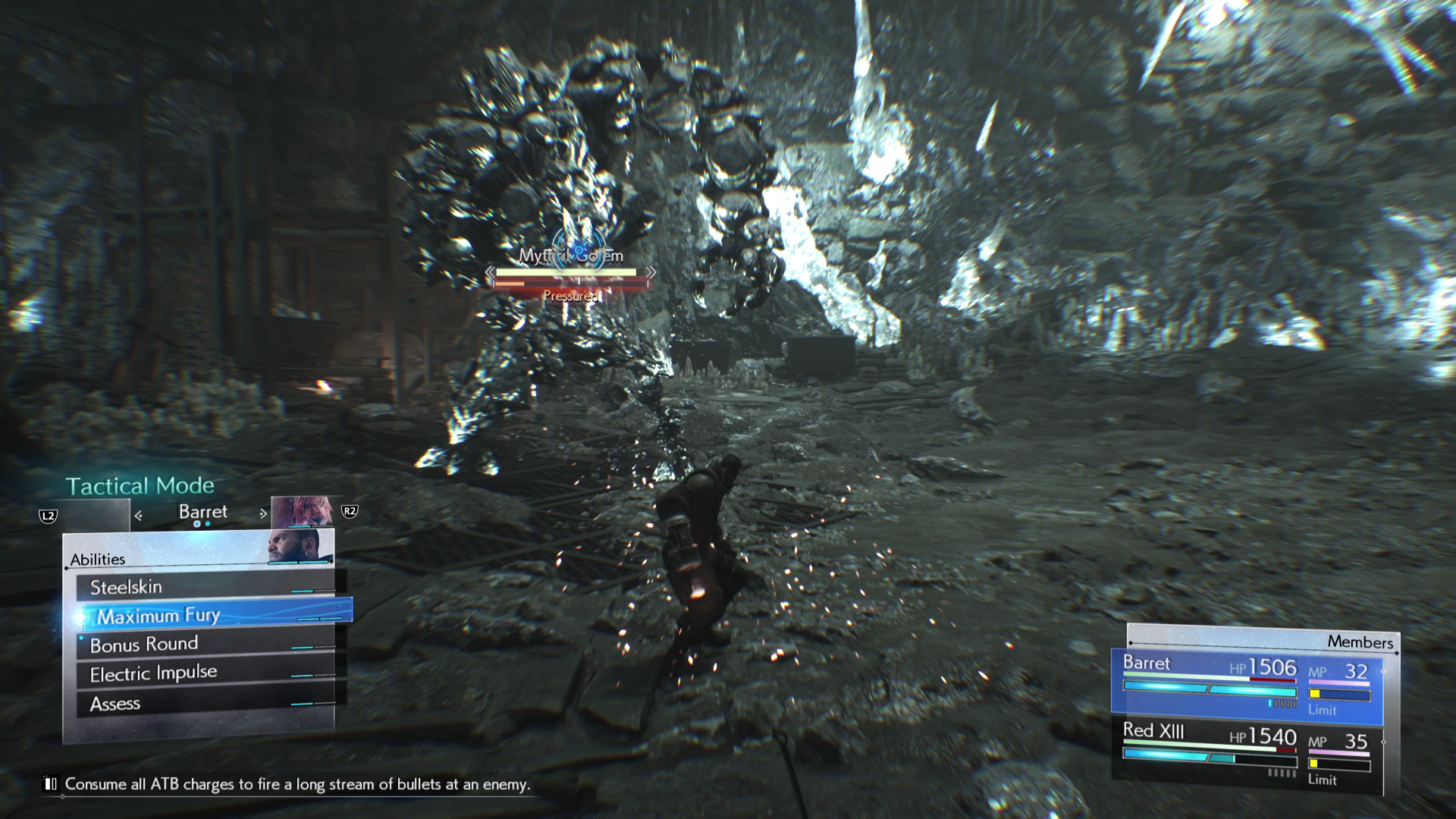 Final Fantasy 7 Rebirth Mythril Golem boss strategy | Eurogamer.net