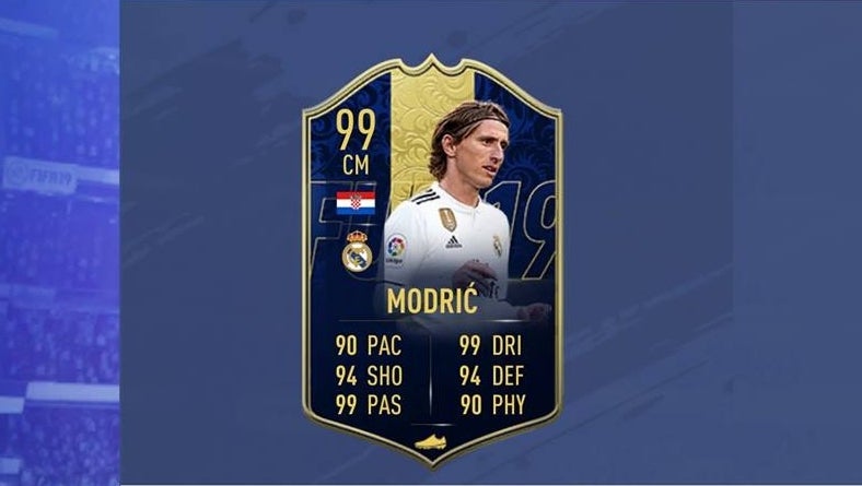 FIFA 19 - Luka Modrić z najmocniejszą kartą FUT w historii | Eurogamer.pl