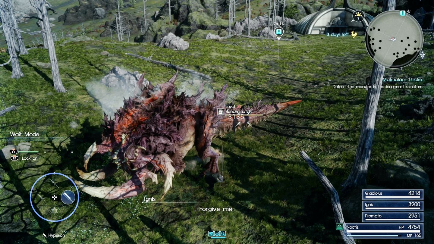 Final Fantasy 15 - Malmalam Thicket for Tomb of the Pious, Myrlwood ...