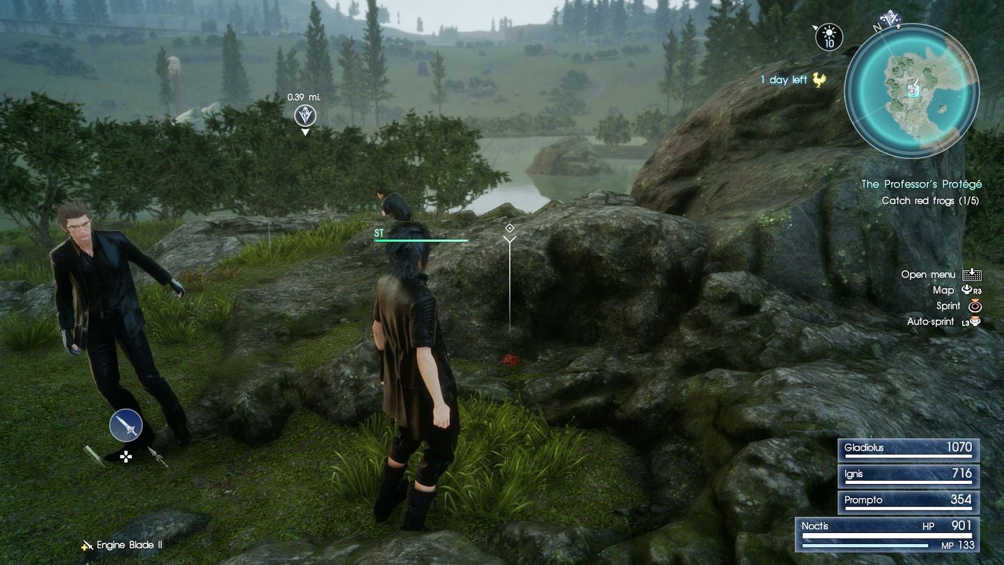 Final Fantasy 15 - The Professor's Protege red frog and yellow frog ...