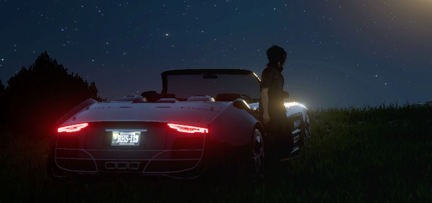 You won't be able to test drive the car in the Final Fantasy 15 demo ...
