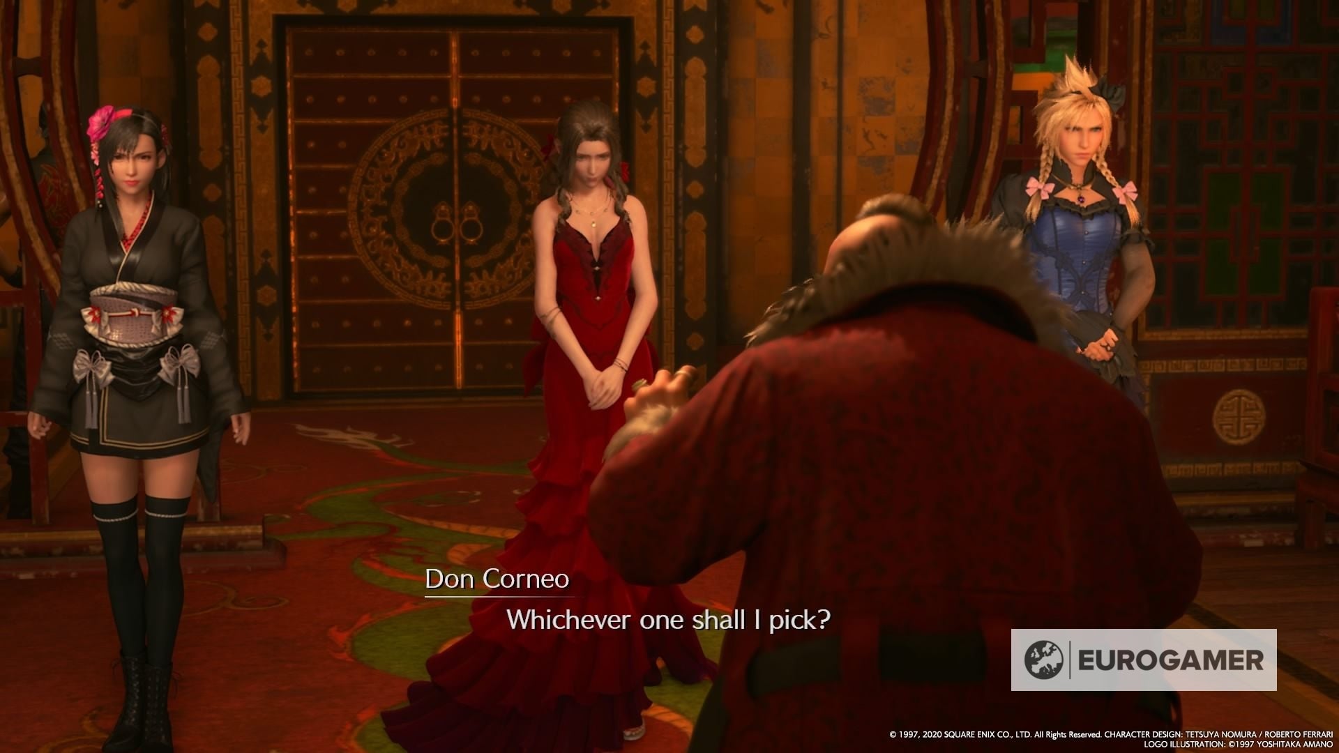 Final Fantasy 7 Remake - Heads or Tails, Madam M massage course choices ...