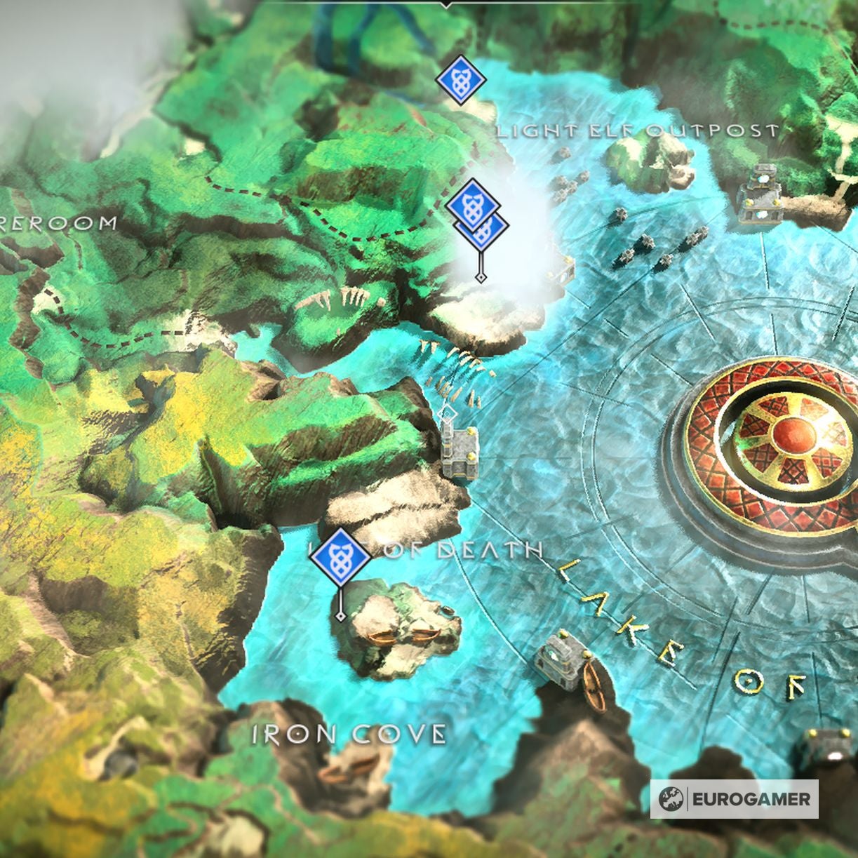 God of War Treasure Map locations - Where to find Don't Blink, Kneel ...