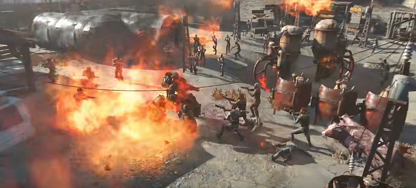 Fallout 4: Sarge and a Deathclaw go up against Raiders in these NPC ...