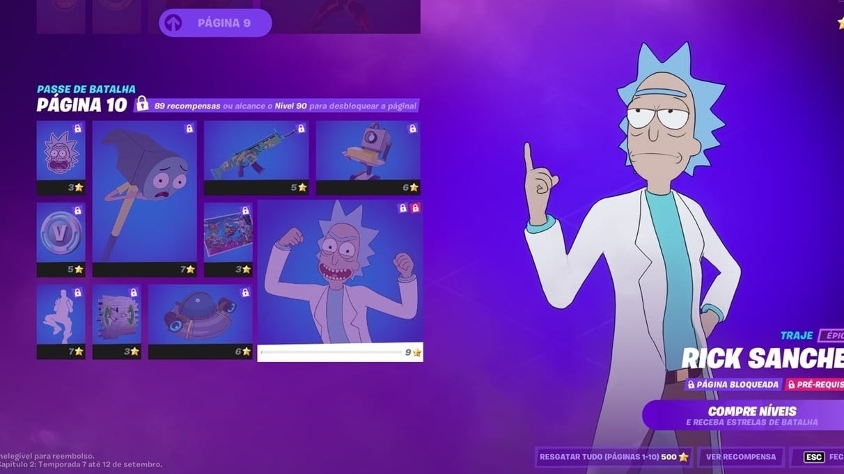 Fortnite - como obter a skin do Rick Sanchez | Eurogamer.pt