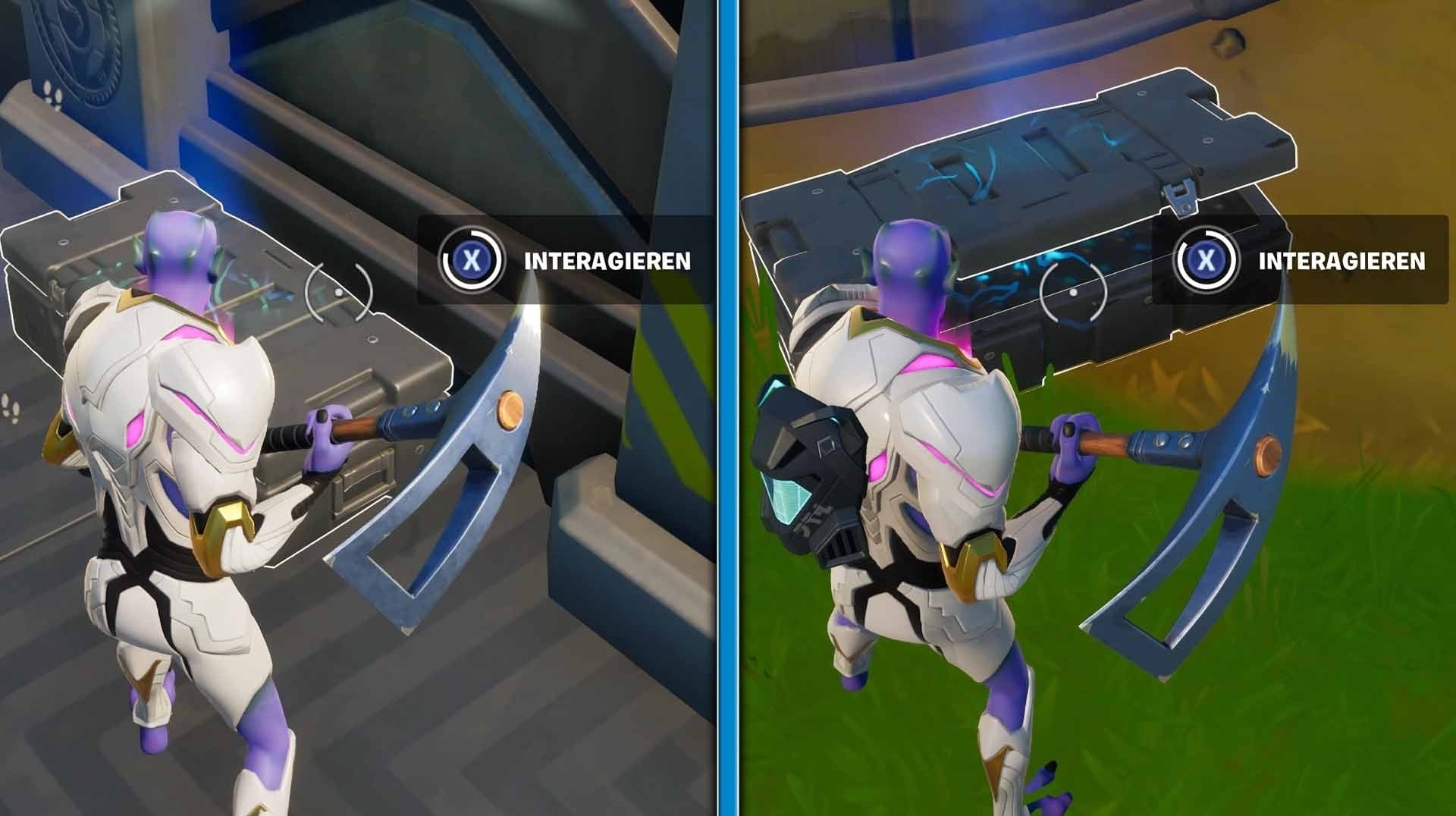 Fortnite Season 7: Bringe eine Alien Probe von der Schüssel zu Corny ...