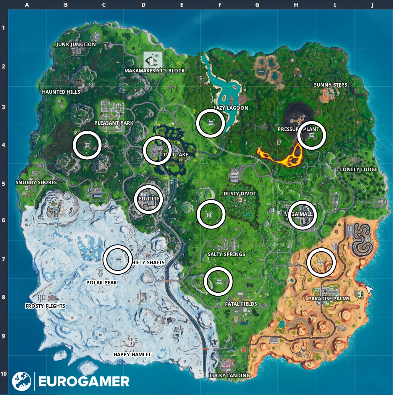 Fortnite Air Vent locations: Where to find all Air Vents and launch off ...