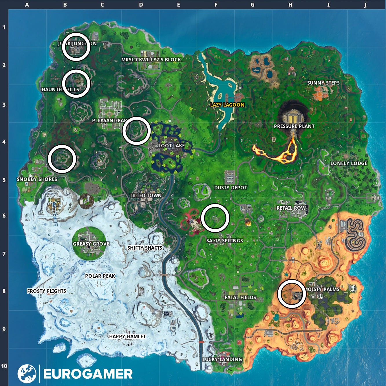 Fortnite Bat Signal locations: Where to light up different Bat Signals ...