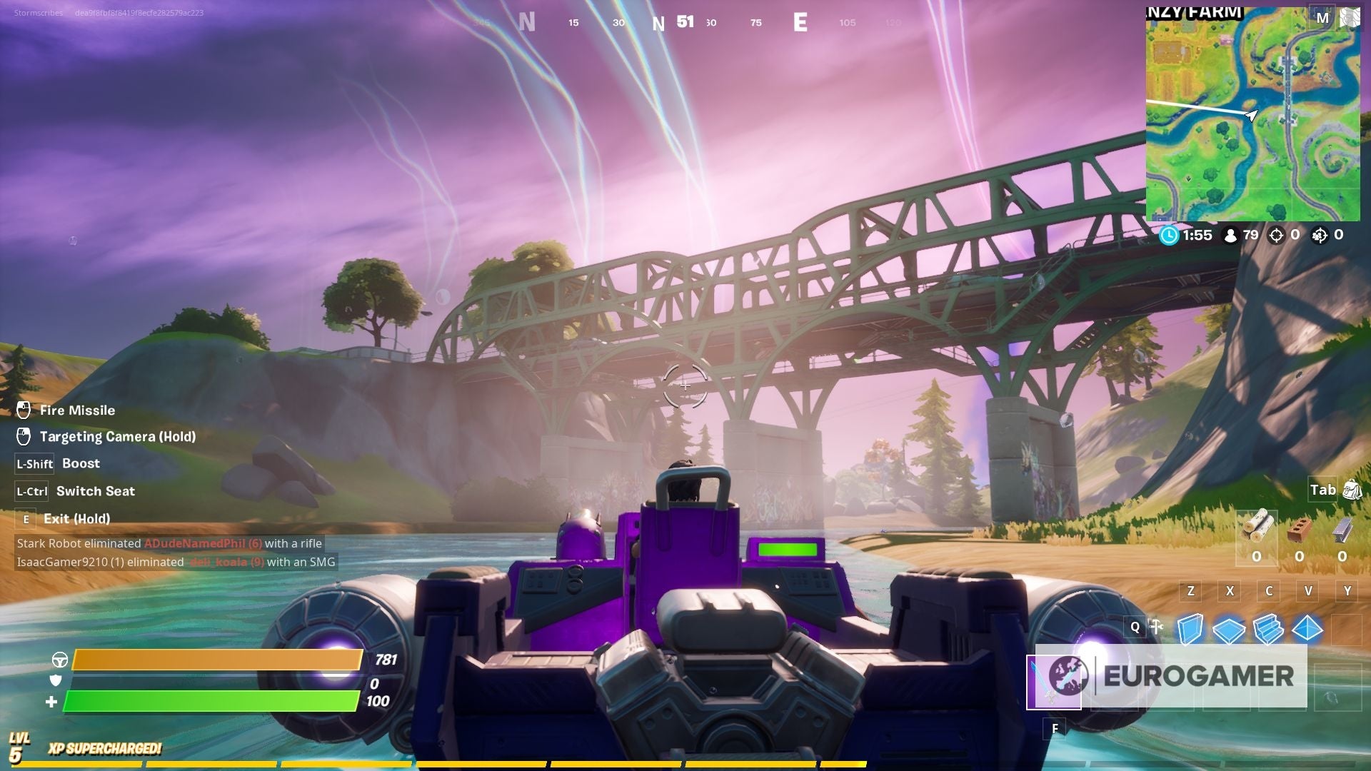 Fortnite Colored Steel Bridges uitgelegd: Waar je met de motorboat ...