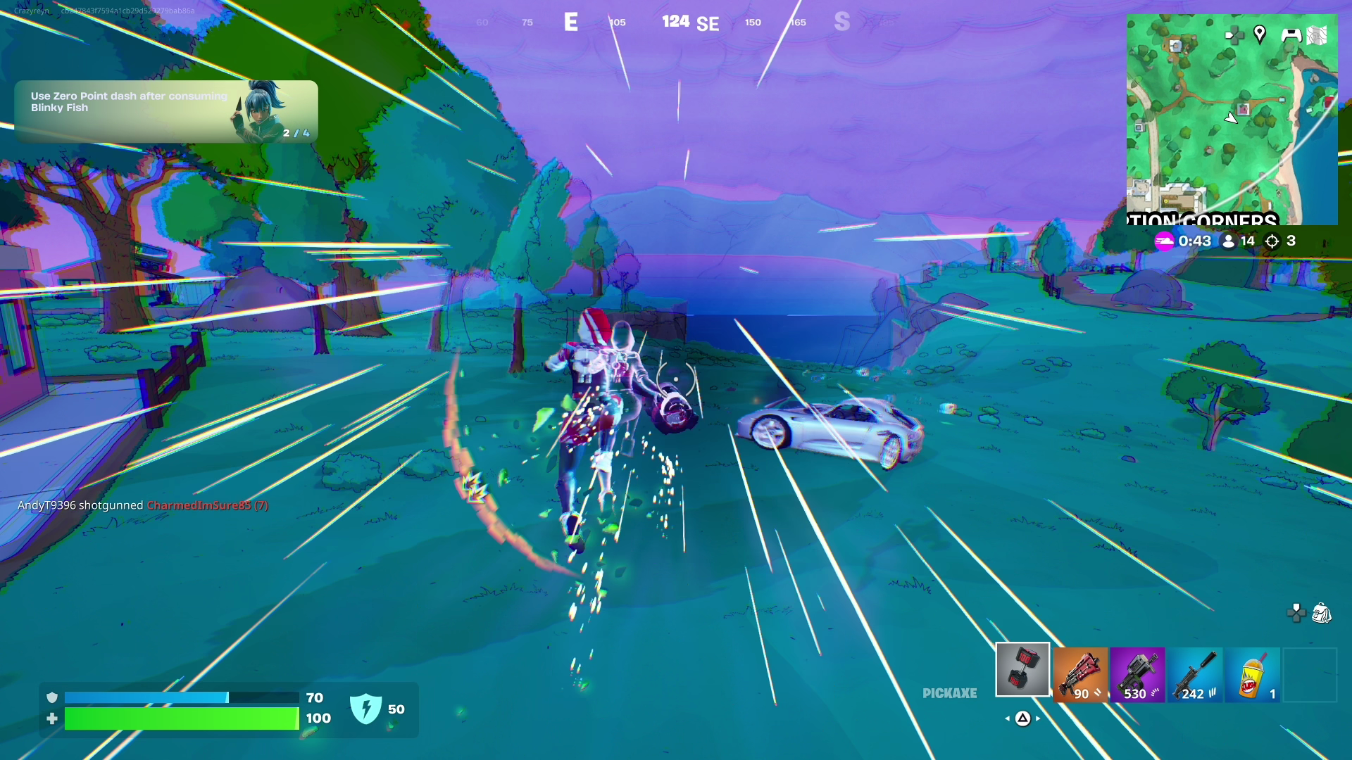 How to use the Zero Point dash after consuming a Blinky Fish in ...