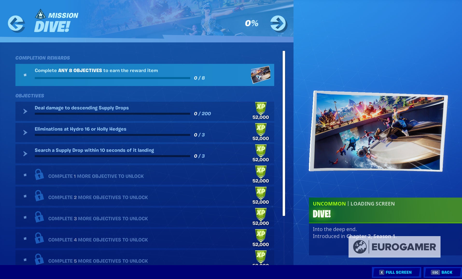 Fortnite Dive! Challenges list for Week 8 | Eurogamer.net