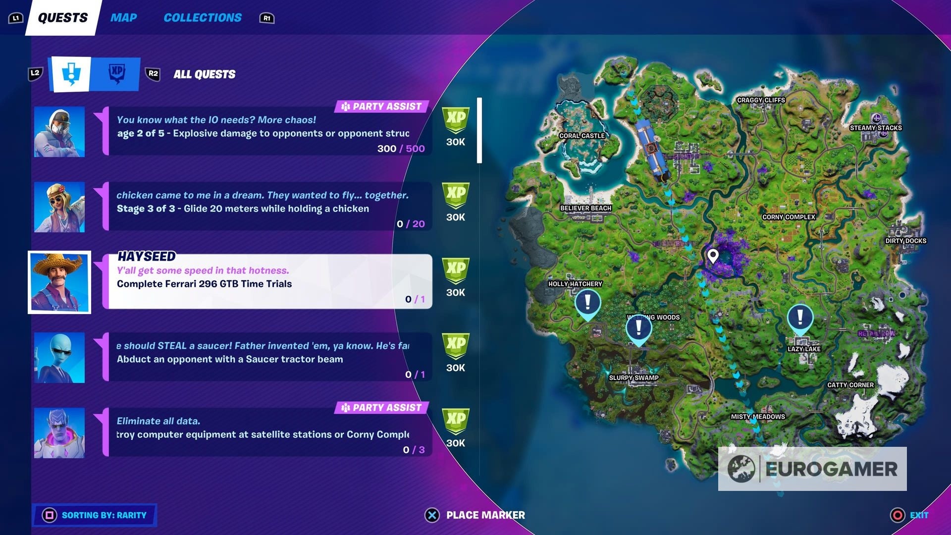 Fortnite - Ferrari 296 GTB location: How to complete the Ferrari 296 ...