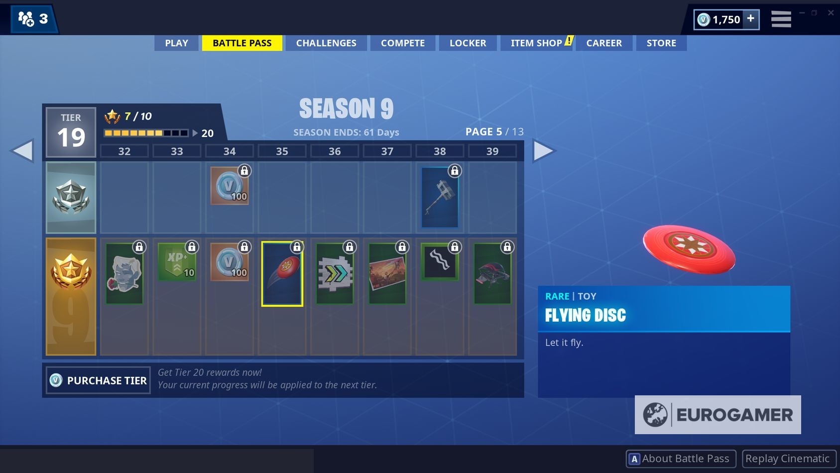 Fortnite Flying Disc Catch: How to throw the Flying Disc Toy and catch ...