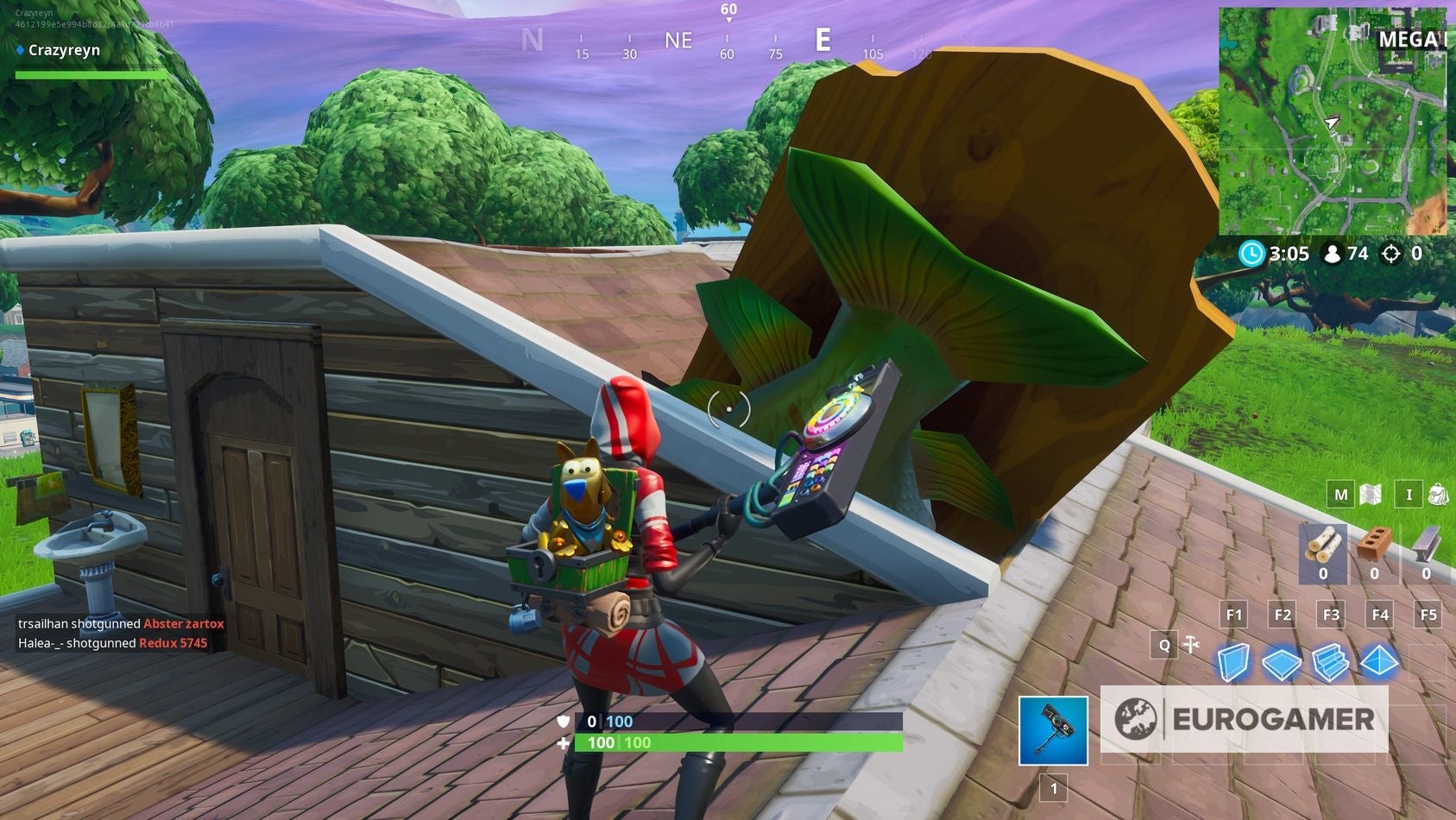 Fortnite oversized Phone, big Piano, and giant Dancing Fish Trophy ...