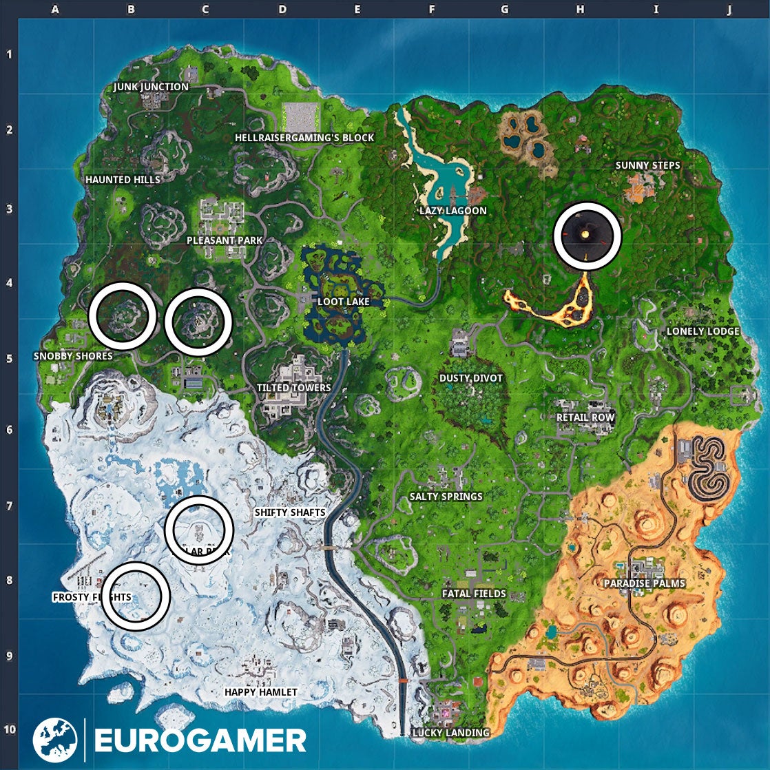 Fortnite highest elevation locations: Where to visit the 5 highest ...