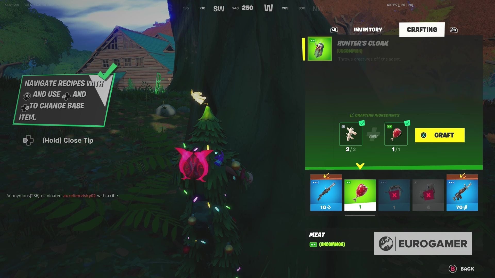 Fortnite Hunter's Cloak explained: How to craft a Hunter's Cloak ...