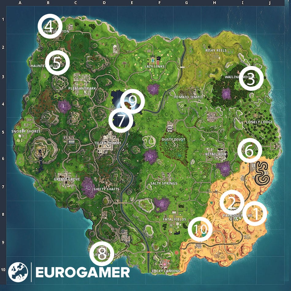 Fortnite Hunting Party secret Battle Star loading screen locations and ...