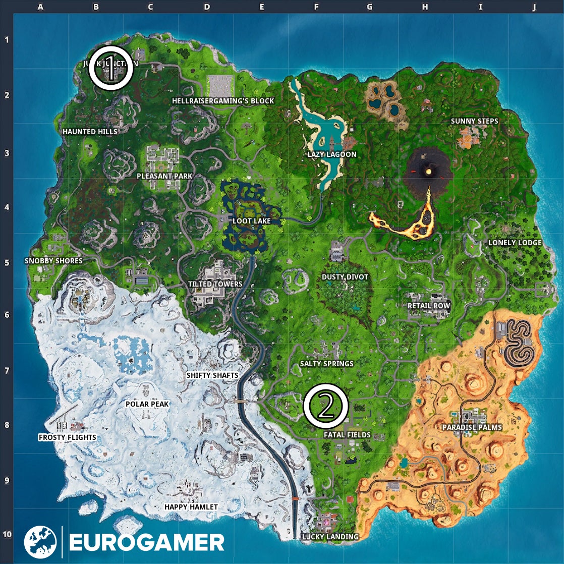 Fortnite Junk Junction Treasure Map signpost location explained ...