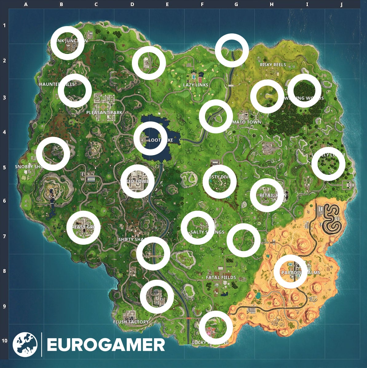 Fortnite Lightning Bolt locations - Where to find all floating ...