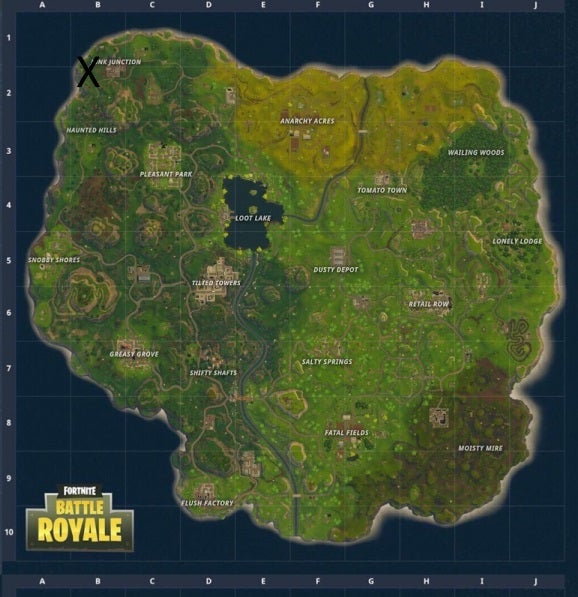 Fortnite Anarchy Acres treasure map location | VG247
