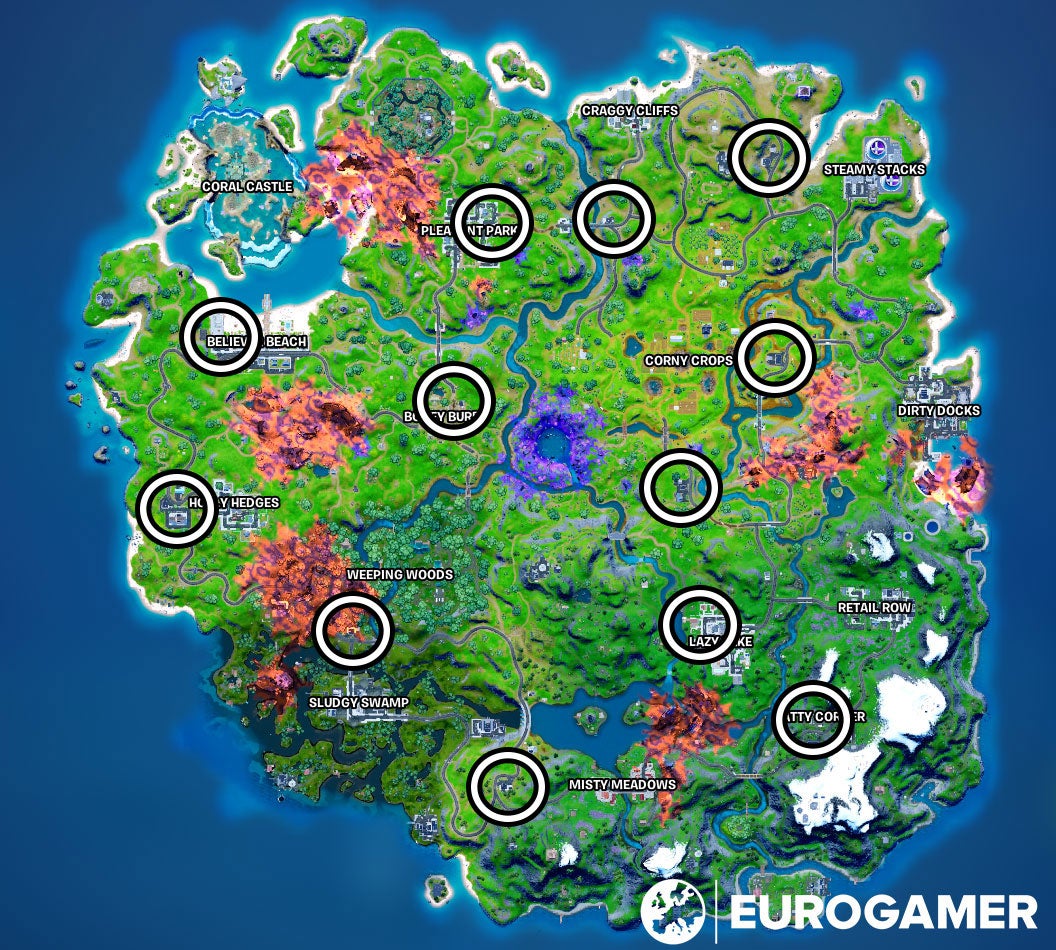 Fortnite - Baba Yaga location and questline: Mending machine locations ...