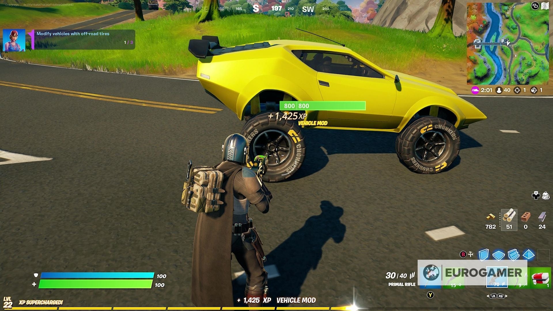 Fortnite Off-Road Tire locations: How to get Chonkers Off-Road Tires ...