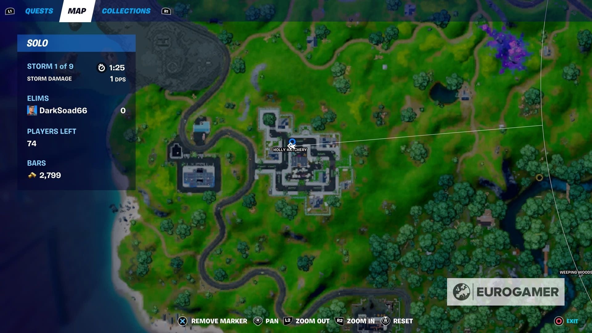 Fortnite - wyzwanie Free Guy: Rozmieść monety na mapie | Eurogamer.pl