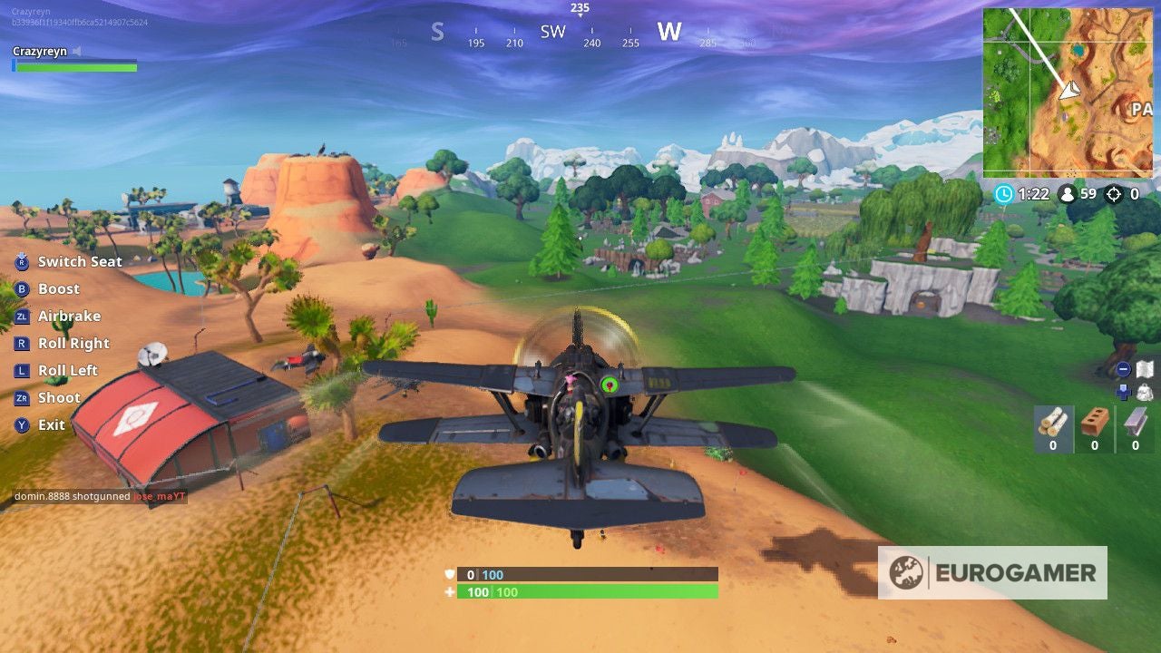Fortnite plane locations, X-4 Stormwing plane controls and stunts list ...