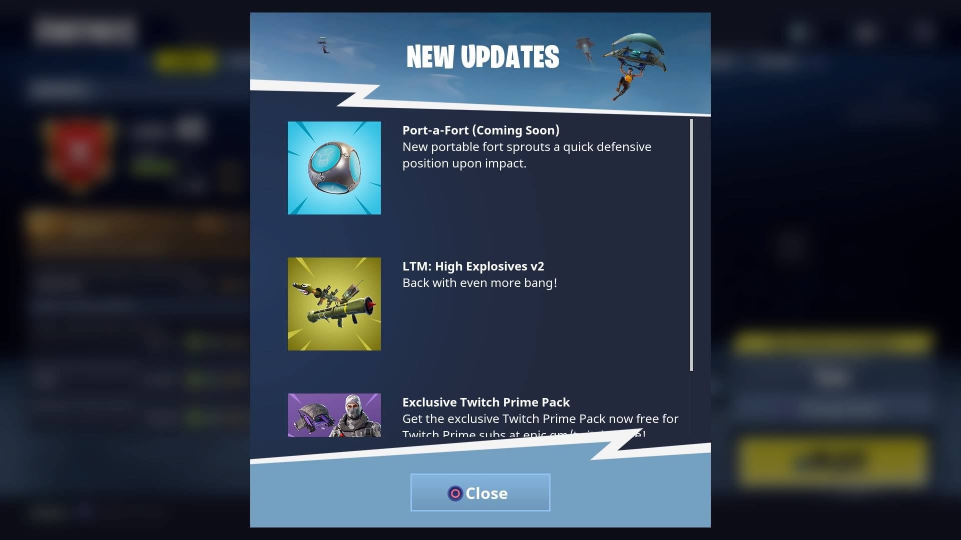 Fortnite gets a pop-up fort with the new Port-a-Fort | VG247