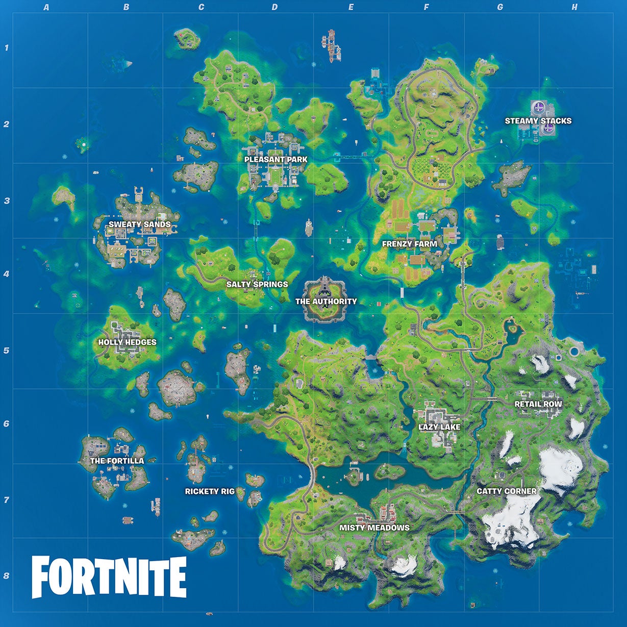 Fortnite - todos los cambios del nuevo mapa en la Temporada 5 del ...